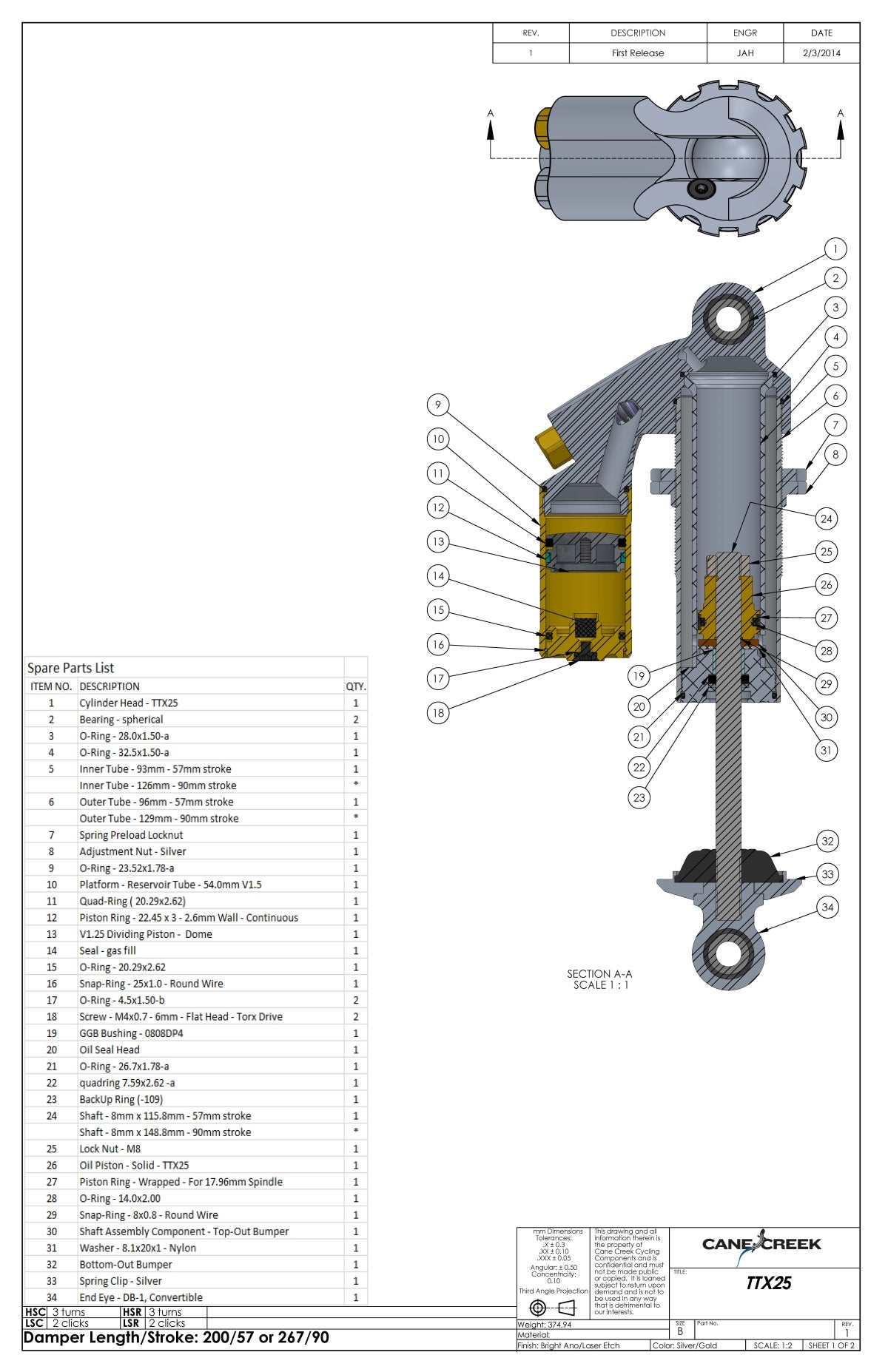 Öhlins Car Motorsport Track TTX25 MkII – Formula Student